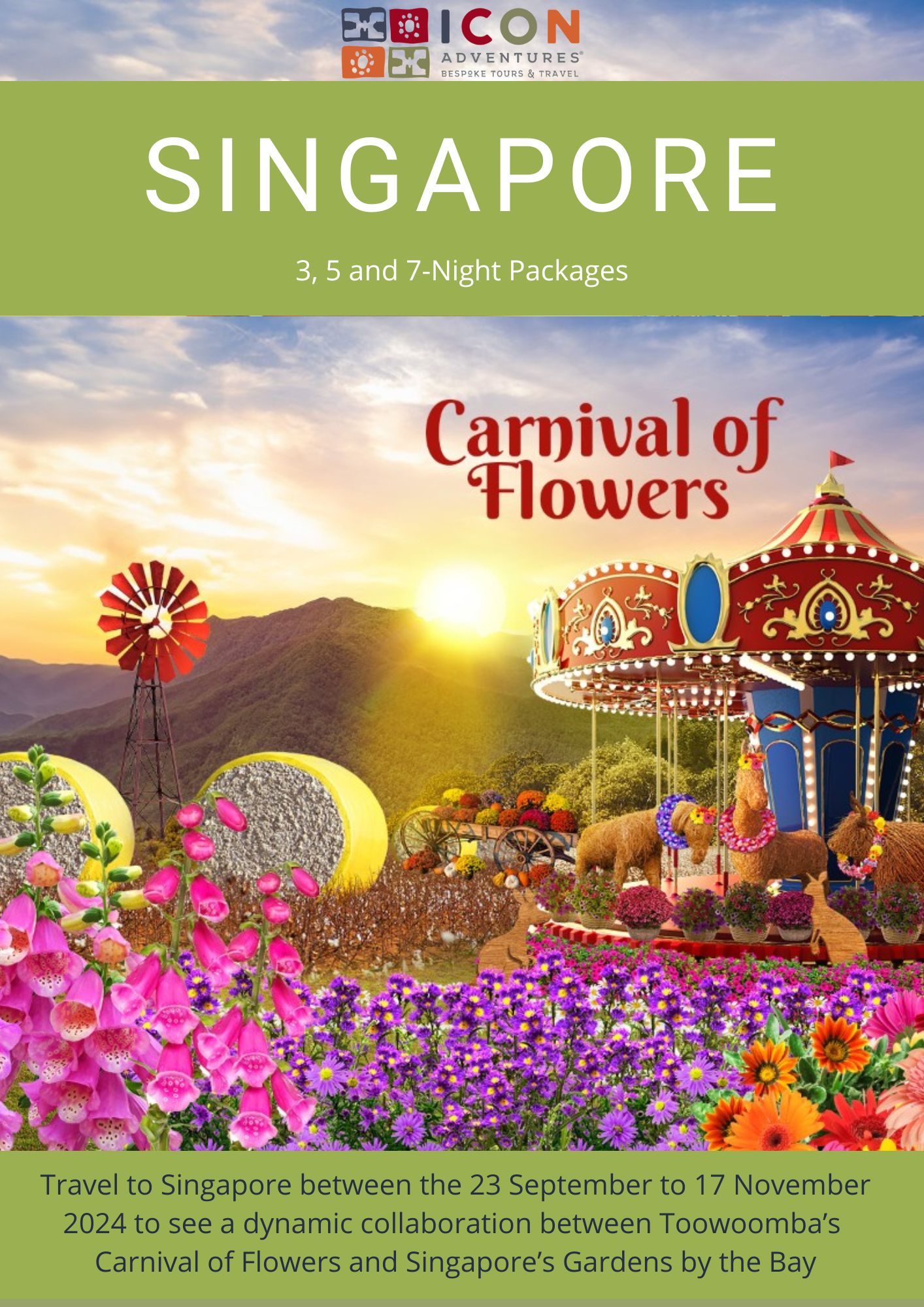 Singapore - Carnival of Flowers @ Gardens by the Bay - Icon Adventures